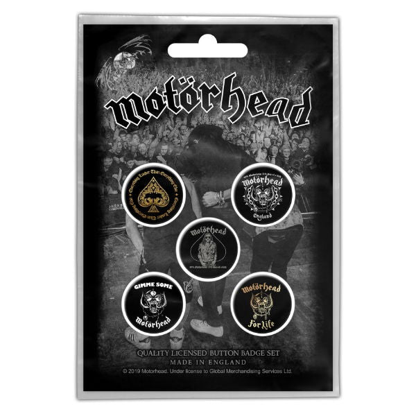 Motorhead - Clean Your Clock (Button Badge Set) — Record Exchange