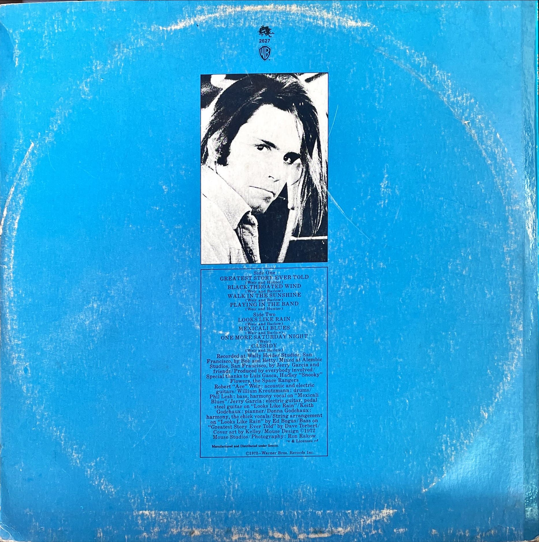 Bob Weir - Ace (Vinyl LP) — Record Exchange