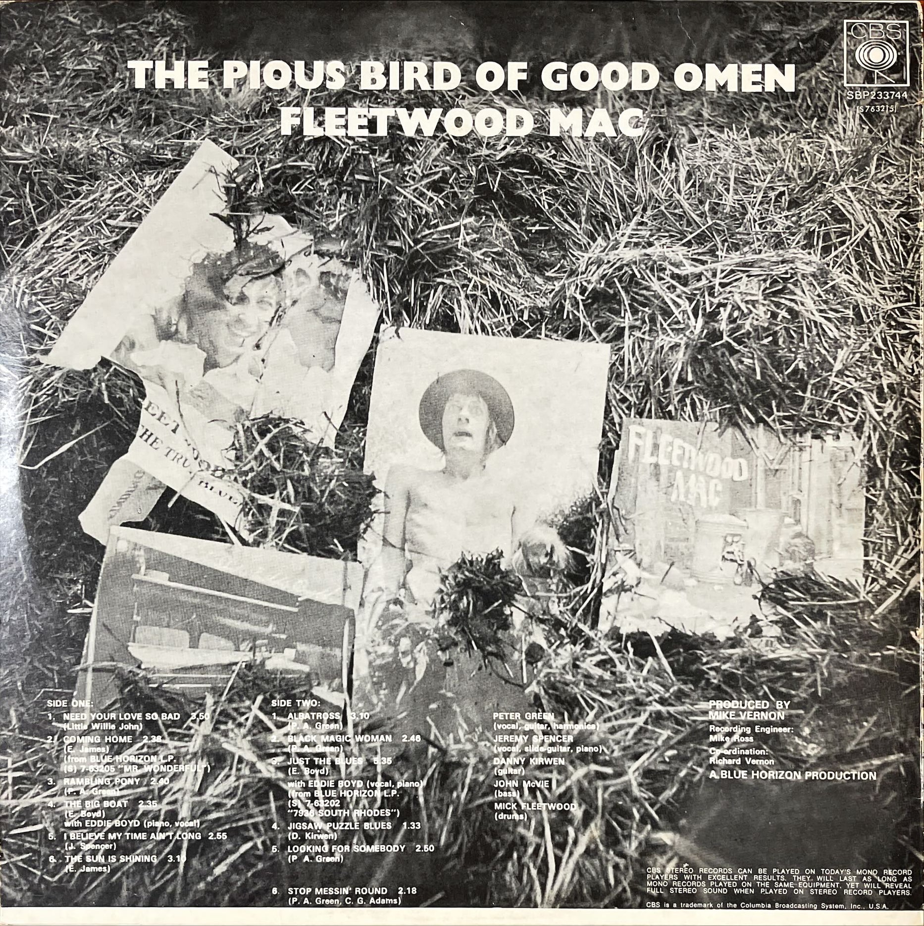 Fleetwood Mac - The Pious Bird Of Good Omen (Vinyl LP) — Record Exchange